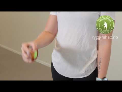 Styrkeøvelse for hånd med powerball - Rygg og Rehab